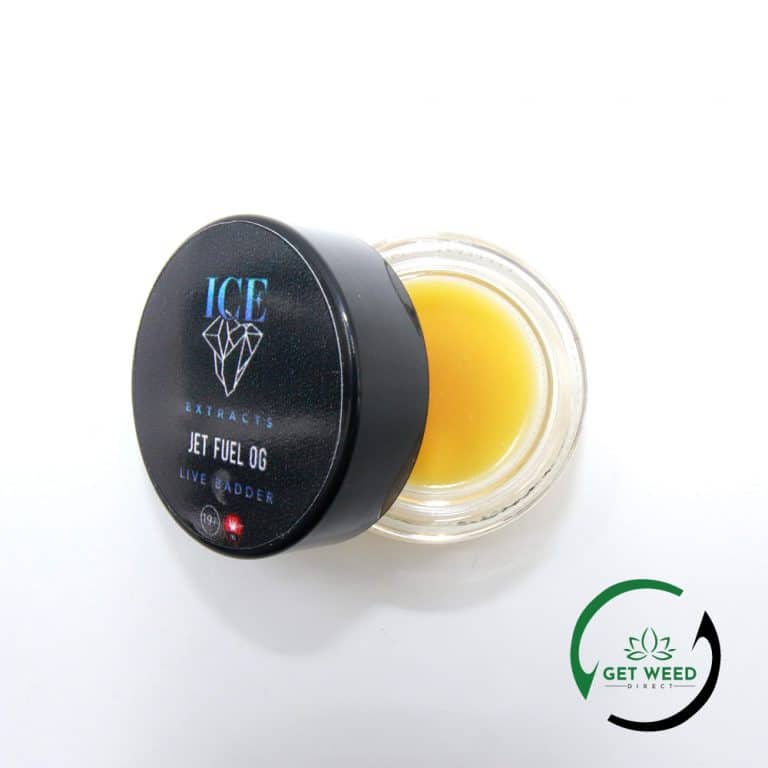 Buy JET FUEL OG LIVE BADDER BY ICE EXTRACTS Online - Get Weed Direct